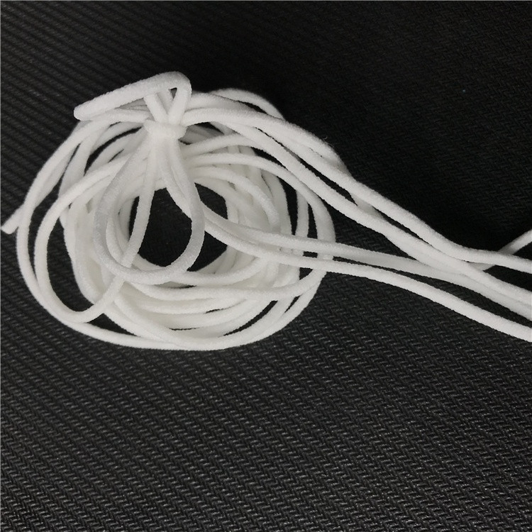 Buy Factory 3mm Soft Earloop Round Elastic Webbing For Disposable Face ...