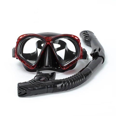 Buy Factory Diving Mask Set Tempered Glass Lens Waterproof Diving Mask ...