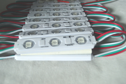 Buy Full Color Dc12v Led Module Light 20pcs 3led Module Lights 5050 Smd ...