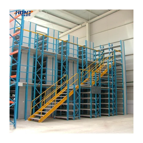 Buy Industrial Multi-level Steel Mezzanine Floor Rack Warehouse Rack ...