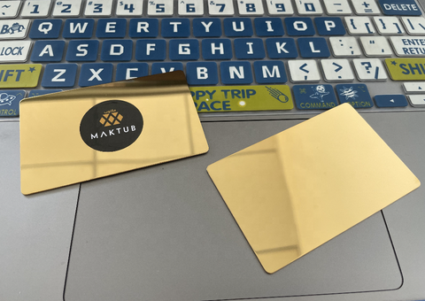 Buy Laser Engraved Nfc Metal Blank Gold 24k Metal Card Nfc Metal Cards ...