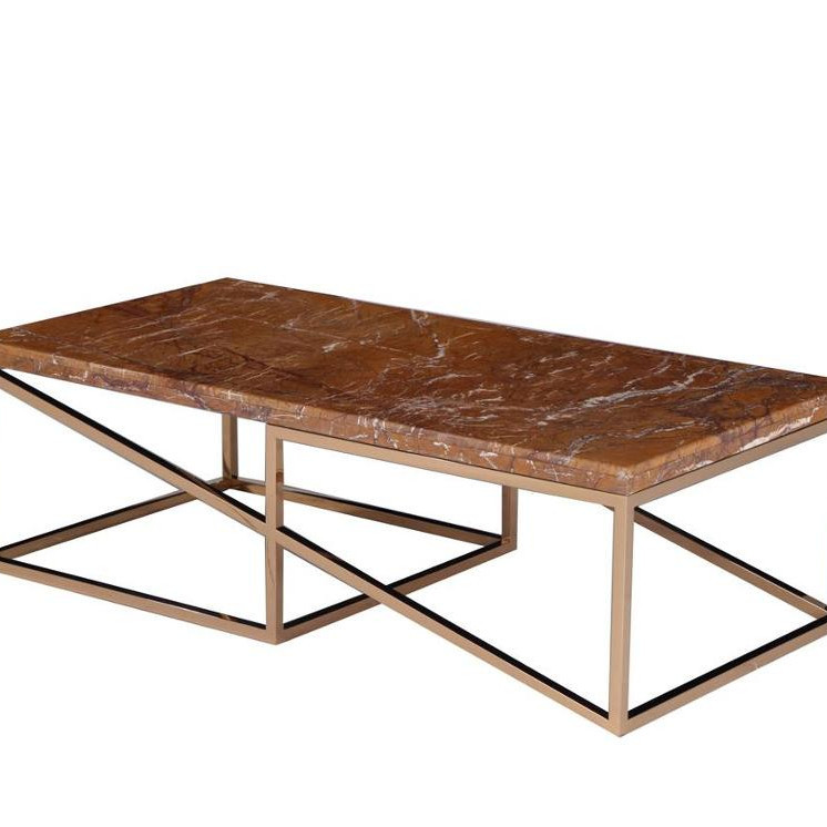 Buy Library Furniture Table With Chromed Base And Marble Top Made In ...