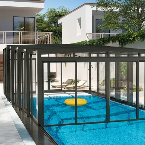 Buy Modern Professional Aluminum Movable Sunroom Dome Roofing Foldable ...