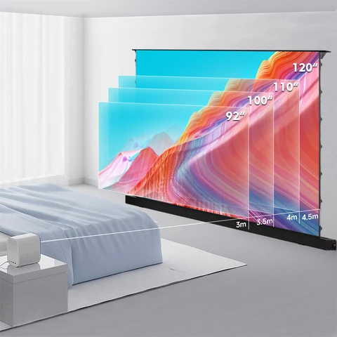 Buy Motorized Stand Pull-up 3d 120 Inch Projection Screen Electric ...