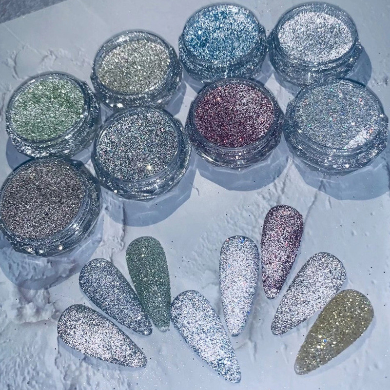 Buy New Colorful Nail Diamond Powder Drilling Nail Art Powder Shiny ...