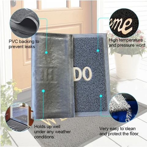 Buy New Design Welcome Pvc Coil Outdoor Mats Foaming Backing Coil Door ...