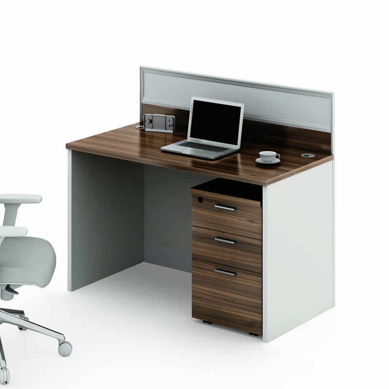 Buy Office Computer Staff Table With Three Drawers Pedestal from Foshan ...