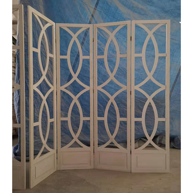 Buy Perforated Folding Movable Screen Made Of Antique Wood Folding ...