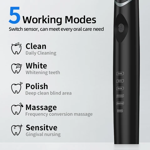 Buy Pressure Sensor Sonic Electric Toothbrush Tooth Brush Electrical ...