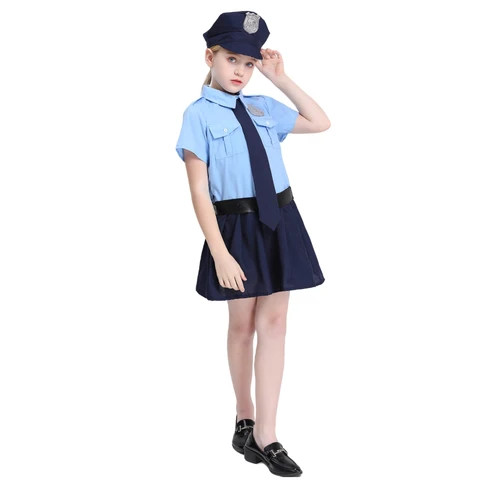Buy Sassy And Sweet Girls Police Officer Cop Uniform Children Career ...