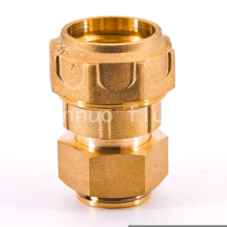 Buy Spain Market Female Threaded Straight Coupler Coupling Compression Brass Forging Pe Pipe ...
