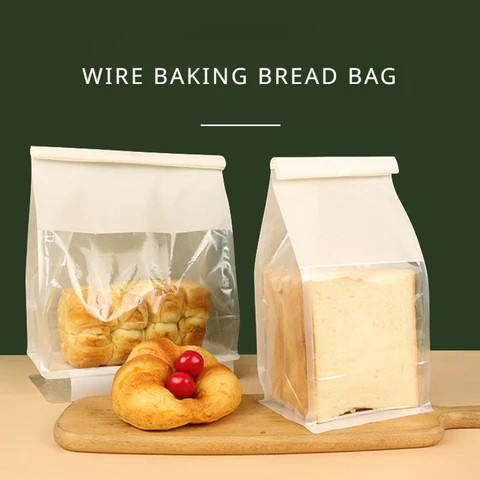 Buy Toast Wire Curling Baking Packaging Biscuit Sealed Food Bag 450g ...