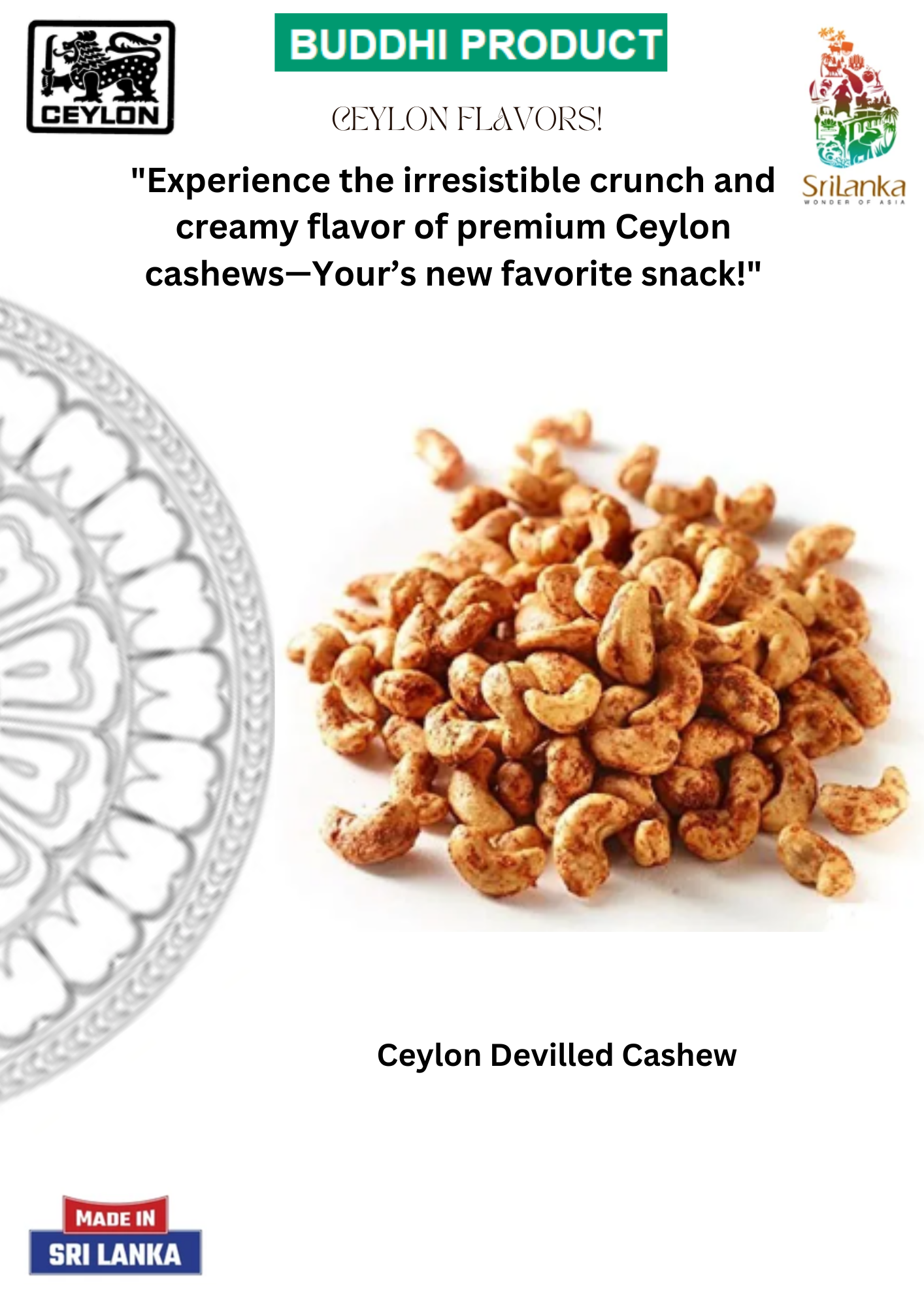 Buy Ceylon Devilled Cashew - Deliciously Spicy Snack | Premium Quality ...