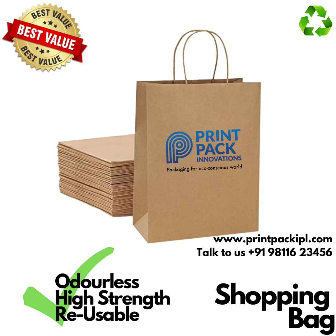 Buy Paper Shopping Bags from Printpack Innovations Pvt Ltd, India ...