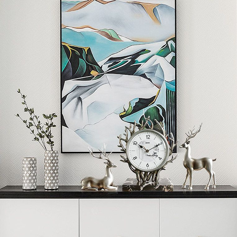 Buy Vintage Desk Clock Home Decoration Luxury Accessories Pieces A1600 ...