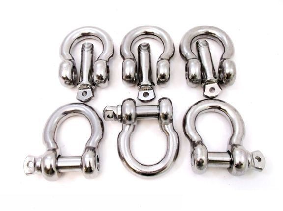 Buy Stainless Steel Screw Pin Bow Shackle, Survival, Rappelling ...