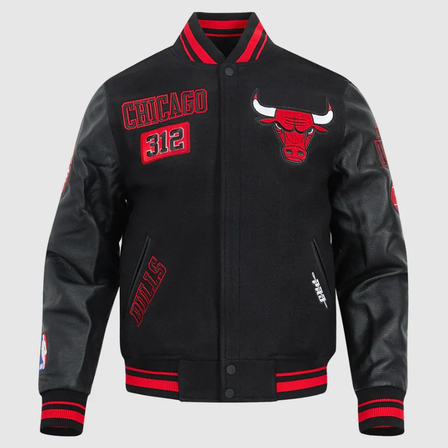Buy Pro Standard Men’s Bulls Area Code Wool Varsity Jacket from TREX ...