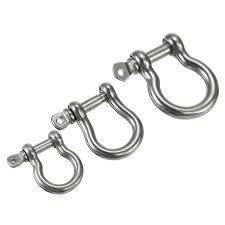 Buy Stainless Steel Screw Pin Bow Shackle, Survival, Rappelling ...