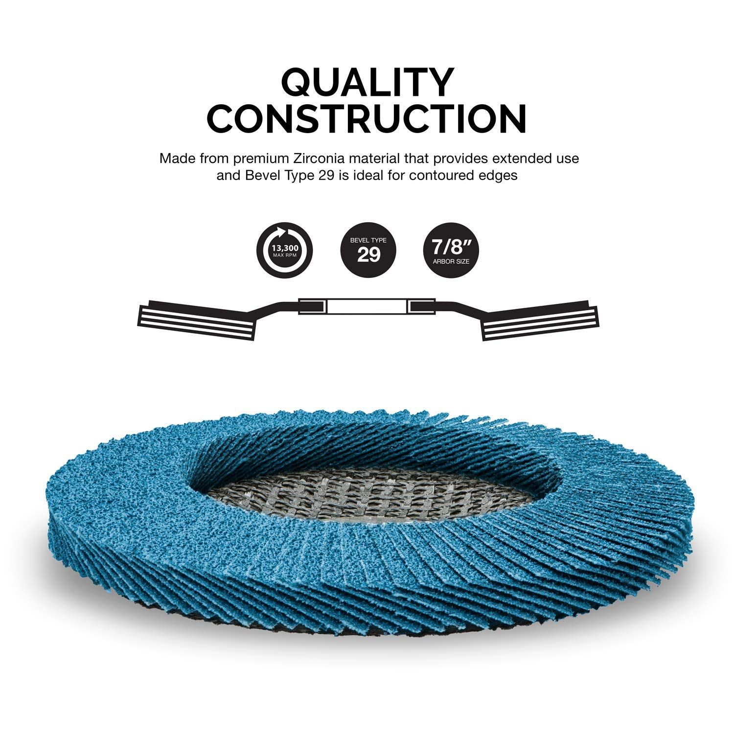 Buy Flap Discs Grinding Wheel , 4-1/2 X 7/8 Flap Disc Angle Grinder ...