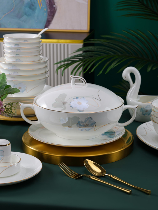 Buy Flower Dinner Set from Shanxi RZ Best Ceramic Co.,LTD, China ...