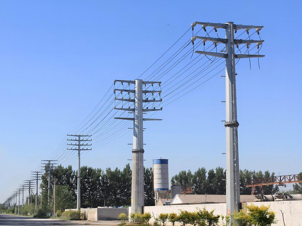 Buy Power Distribution And Transmission Pole from Shandong Hongrui ...