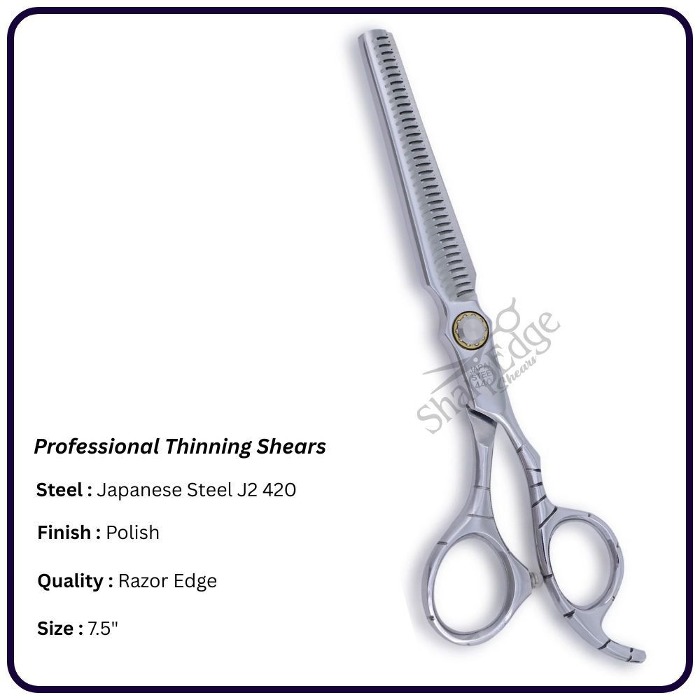 Buy 7.5” Professional Hair Thinning Shears – 36 Teeth | J2 420 Steel ...