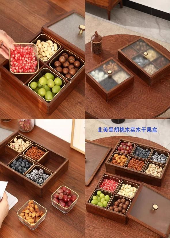 Buy Black Walnut Solid Wood Dried Fruit Box from Huainan Shengzhe ...