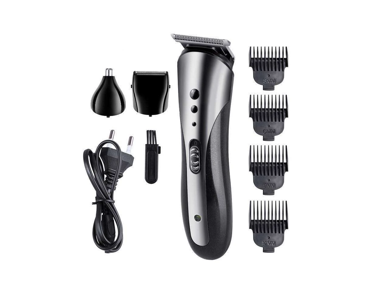 Buy 3 In 1 Km-1407 Rechargeable Hair / Nose Hair Trimmer Beard Shaver ...