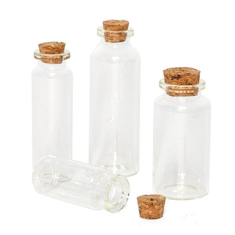Buy 200ml Laboratory Empty Sample Bottles Test Tube With Wooden Stopper ...
