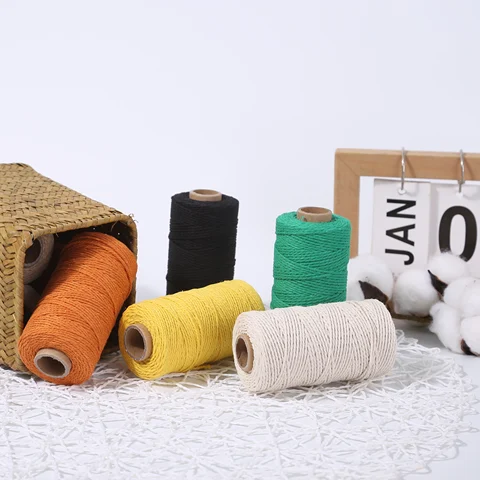 Buy 2024 New Customized Macrame Cord 2mm 3mm 4mm 5mm 6mm 9mm Hilos ...