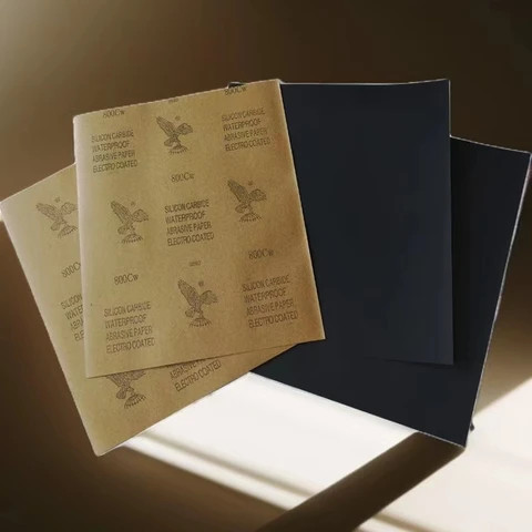 Buy 240 Grit Black Sanding Paper Sheets Waterproof Sand Paper Water ...