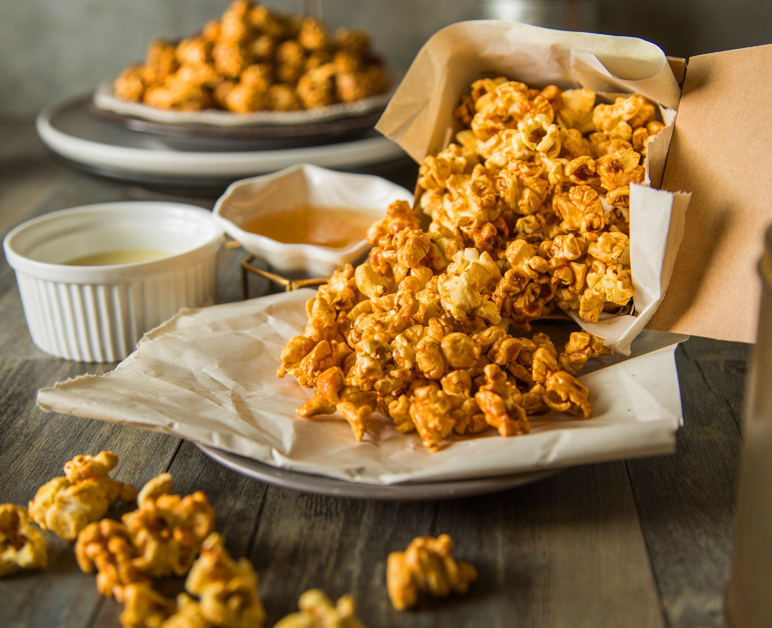 Buy American Caramel Corn Snacks With Milk Flavor Butterfly Type Bucket ...