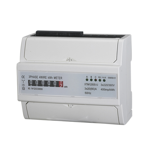 Buy Bi-directional Metal Electric Energy Meter Smart Meter Display Din ...