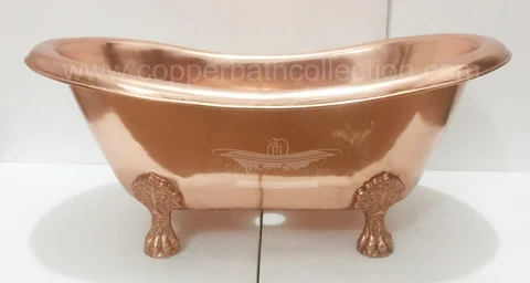 Buy Claw Feet Tub Style Shiny Buffing Copper Polished Counter Top Hand ...