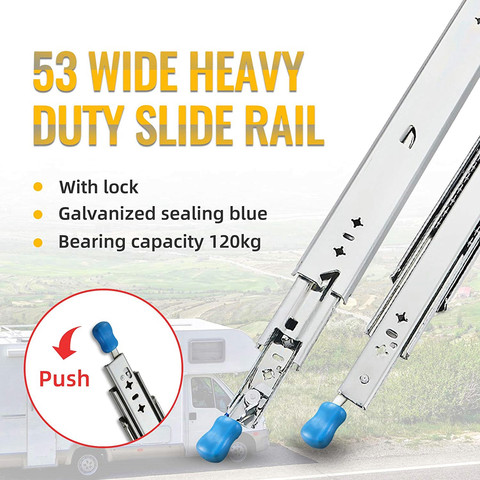 Buy Cold Rolled Steel Ball Bearing Drawer Slide Rail 1500mm Length ...