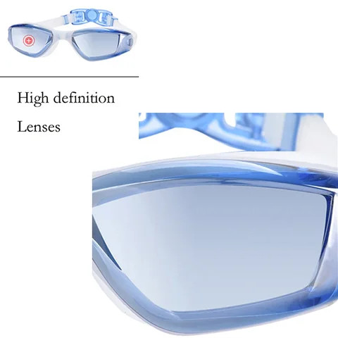 Buy Comfortable Silicone Leisure Goggles Wide Vision Mirror Coated With ...