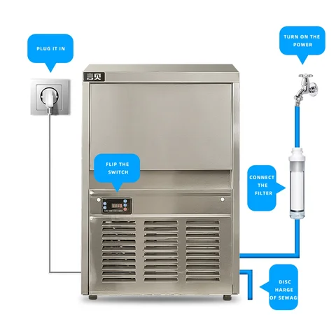 Buy Commercial Ice Cube Maker Machine Ice Maker Machine Bullets Small ...