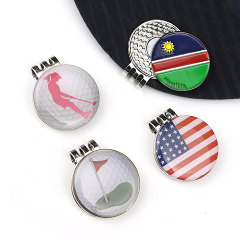 Buy Custom Magnetic Golf Ball Marker 25 Mm Golf Hat Clip Metal Paint ...
