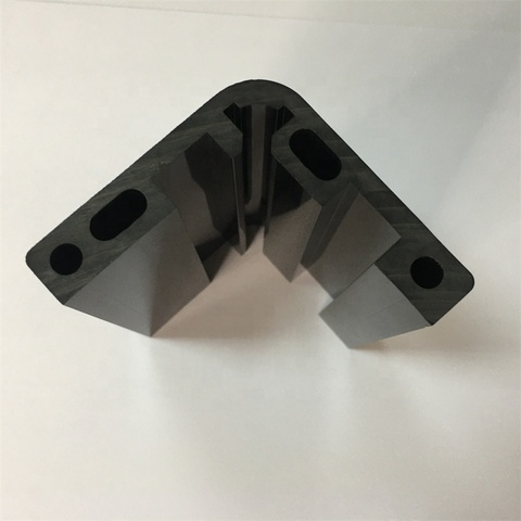 Buy Custom Thick Pvc Plastic Extrusion Profile In Black Colour And ...