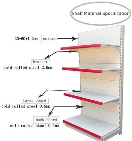 Buy Double-sided Supermarket Shelves Commercial Super Shelves Gondola Shelves from Shanghai ...