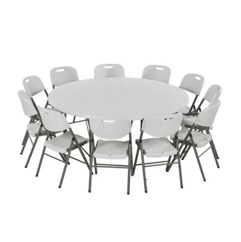 Buy Durable Round Folding Plastic Table For Outdoor Dining For Hotel ...