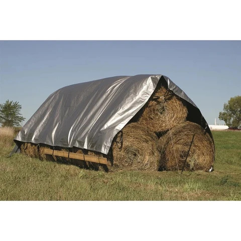 Buy Farm Storage Pe Hay Bale Tarp Water-proof Hay Tarp Cover For Hay ...