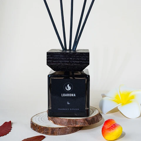 Buy Glass Reed Diffuser Bottle Natural Fragrance Essential Oil Reed ...