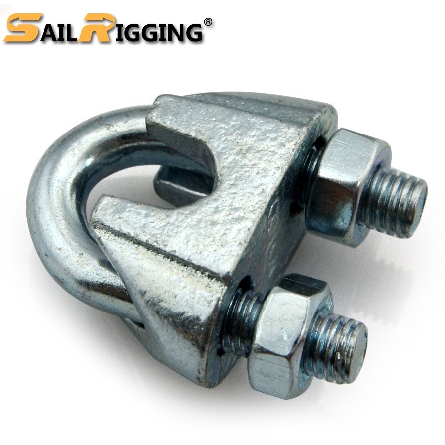 Buy Hot-dip Galvanized Steel Heavy Load Fitting Cable Clamp Metal Rope ...