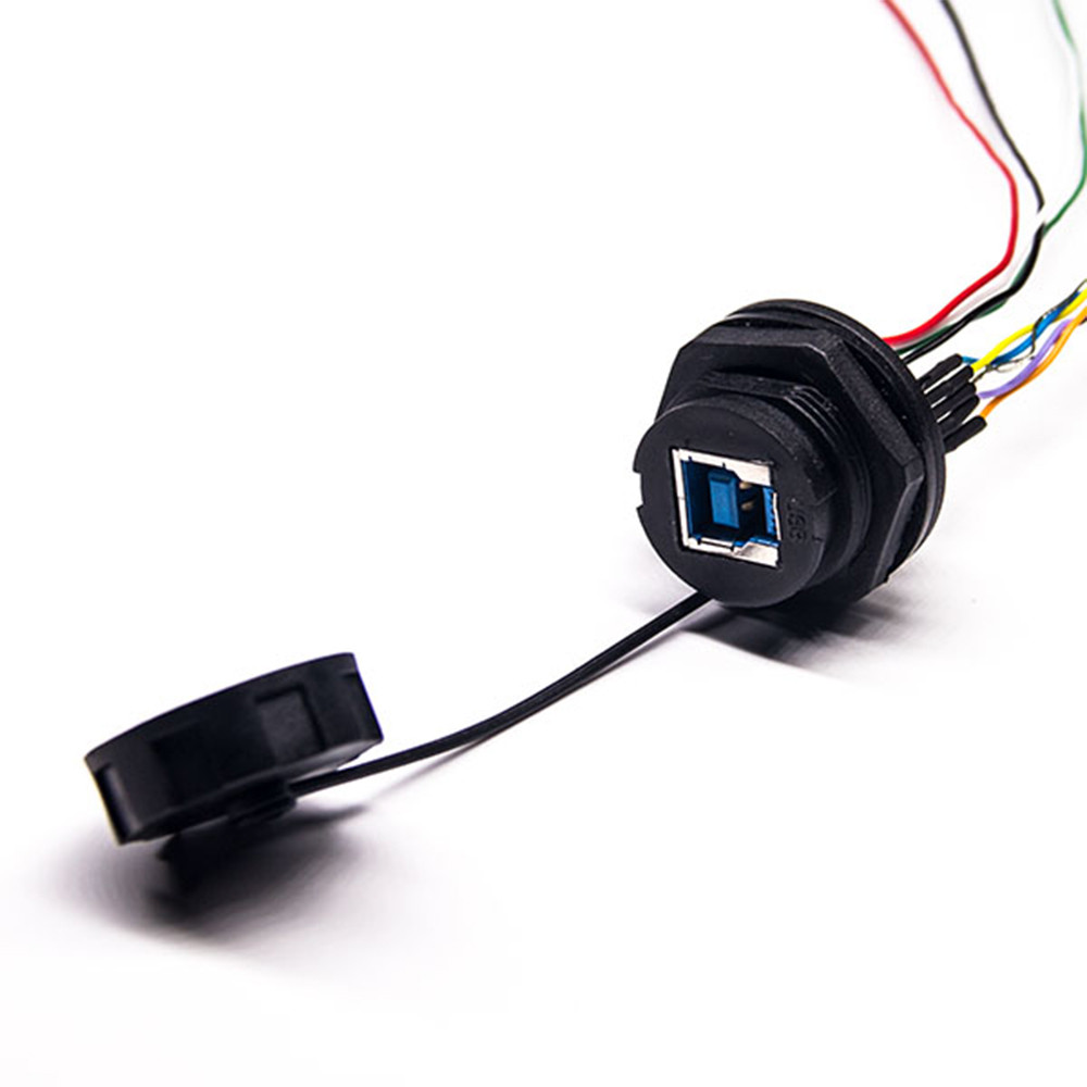 Buy Joystick Usb 3.0 Waterproof Usb Type B Female Connector With Cap ...
