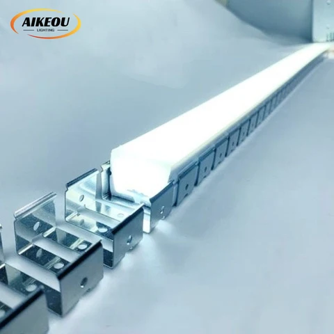 Buy Metal Mounting Profile Track Flexible Aluminum Clips Accessories ...