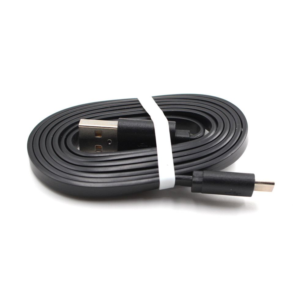 Buy Mobile Phone 1m Pvc Cable Flat Type C Fast Charging Usb Data Cables ...