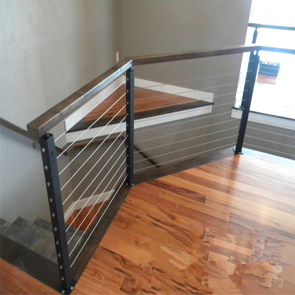 Buy Modern Design Steel Railing Balcony Railing Stainless Steel Cable ...