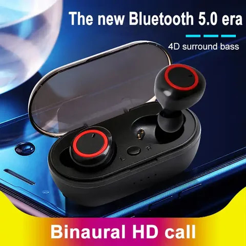 Buy New Y50 Bt Earbuds 5.0 Tws Wireless Headphones Earphone Earbuds ...