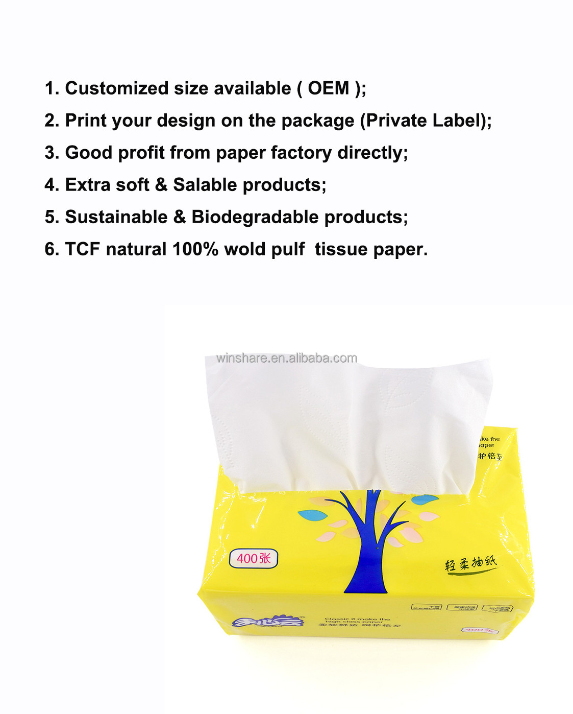 Buy Oem High Quality Tissue Paper Factory Supply Virgin Wood Pulp ...